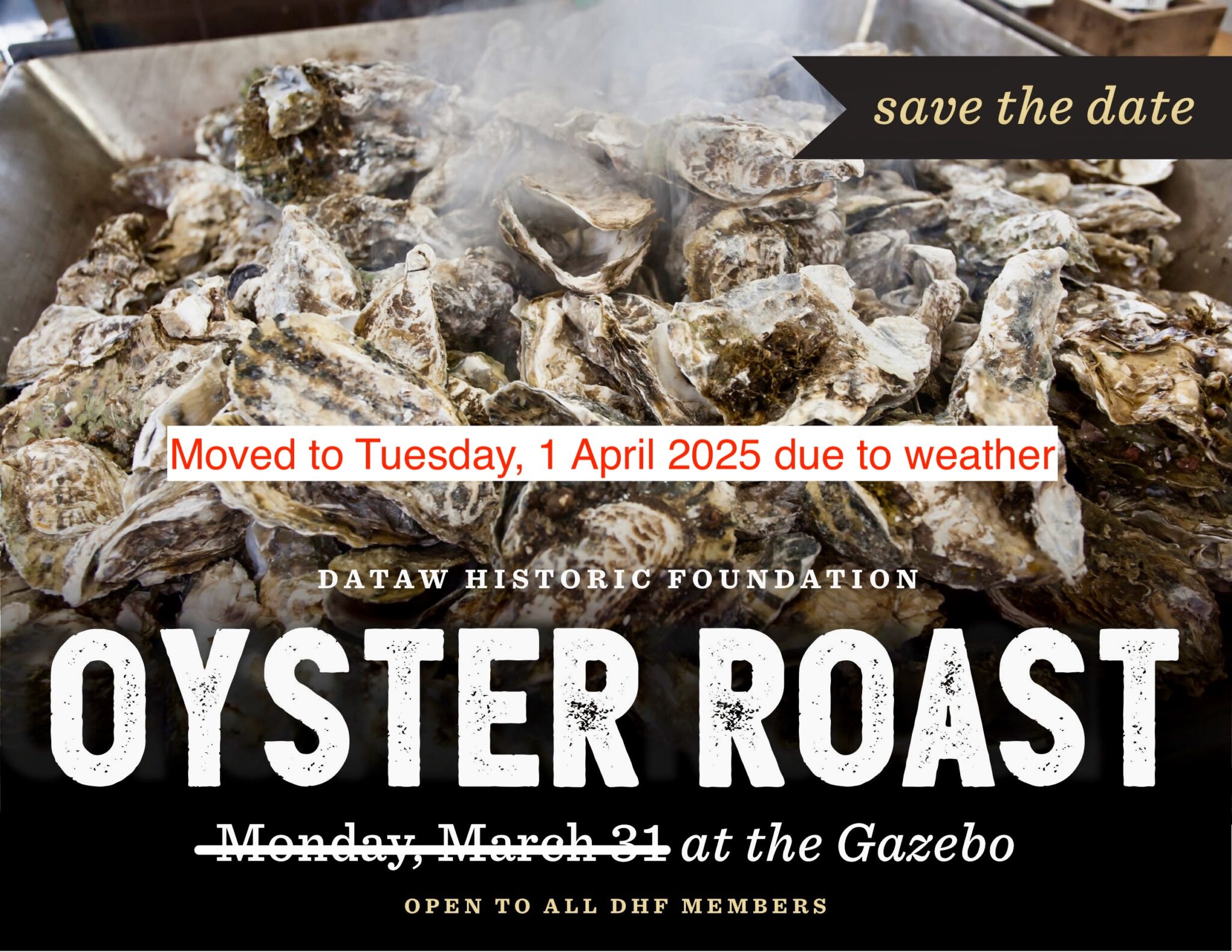 2025 Annual Oyster Roast DATE CHANGED To APRIL 1st Dataw Historic 2025-annual-oyster-roast-date-changed-to-april-1st-dataw-historic